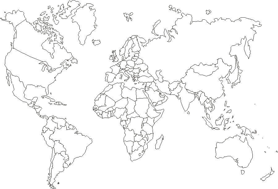 Free Printable World Maps - Outline World Map Free Printable World Maps - Outline World Map